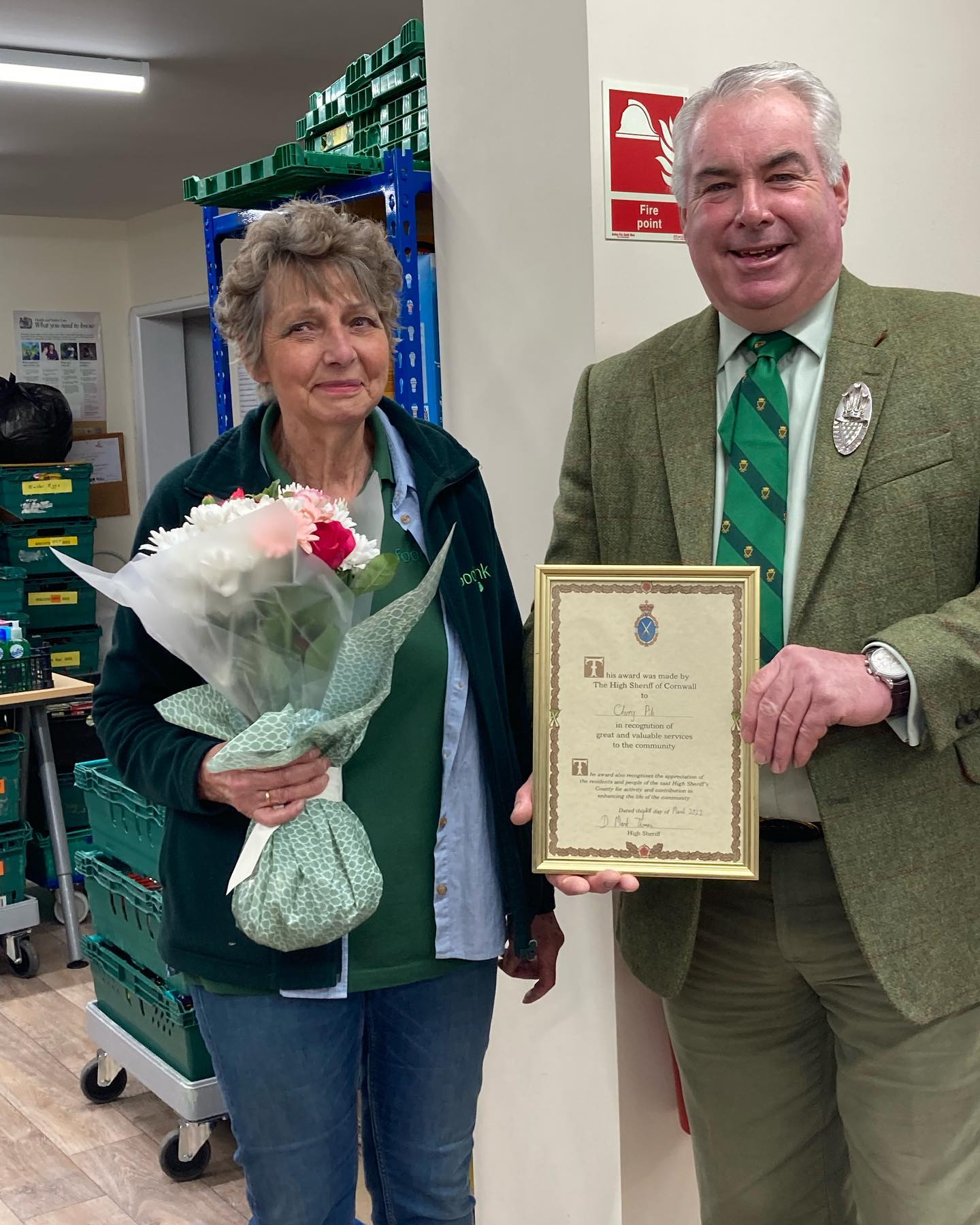 Thank you to our volunteer Cherry | Wadebridge Foodbank