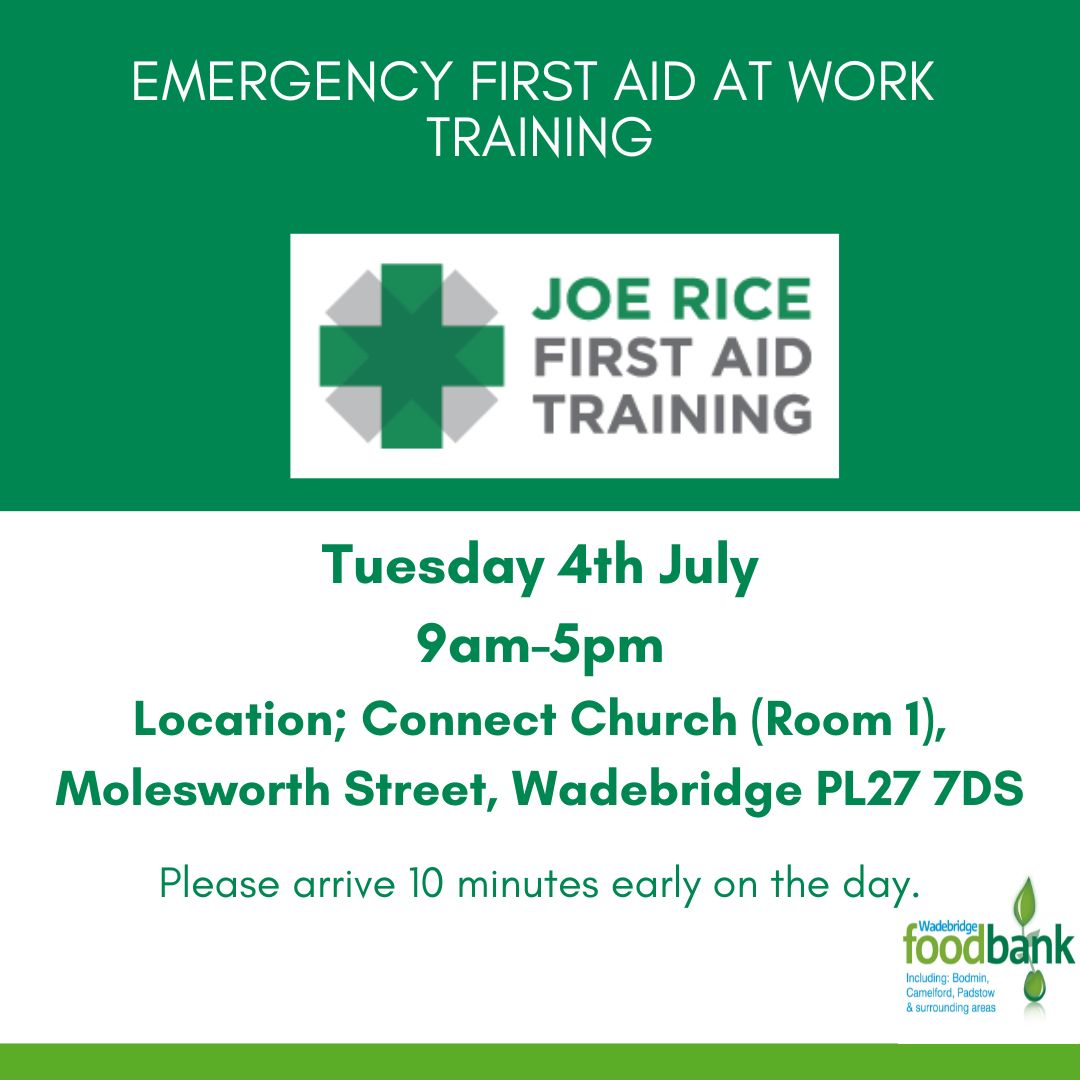 First Aid Course | Wadebridge Foodbank